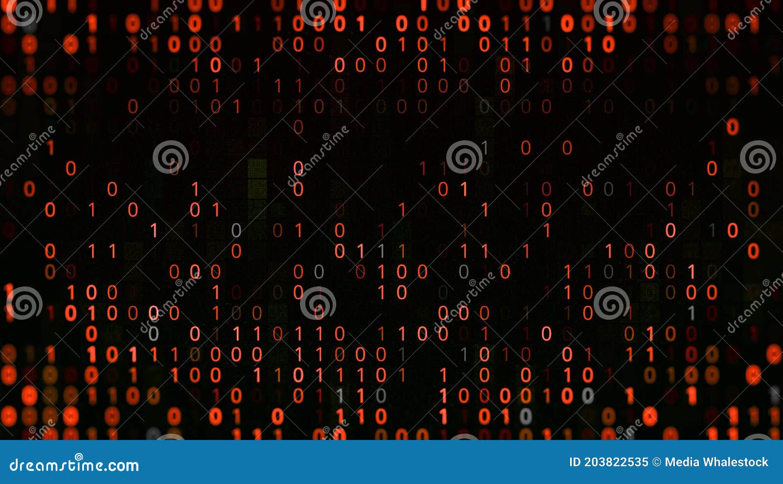Hacking Program With Binary Code Animation Detection Of Virus In