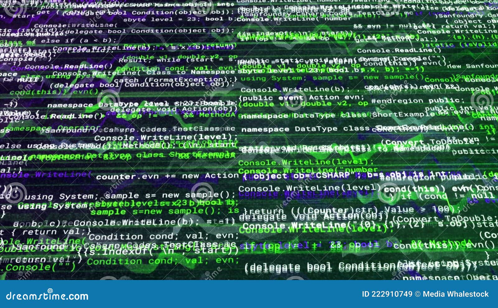 Hacking Program Code Written On A Computer Screen Seamless Loop Animation Stock Video Video