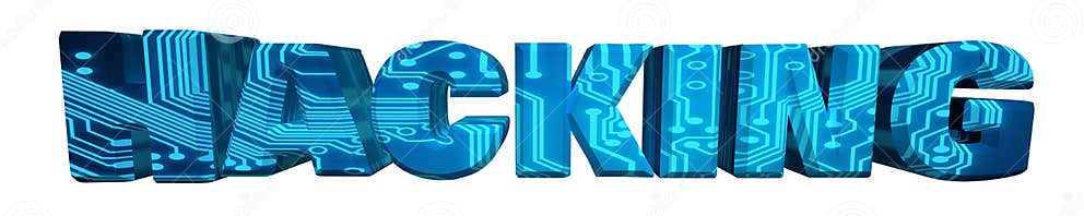 Hacking Text with Circuits stock illustration. Illustration of textures ...