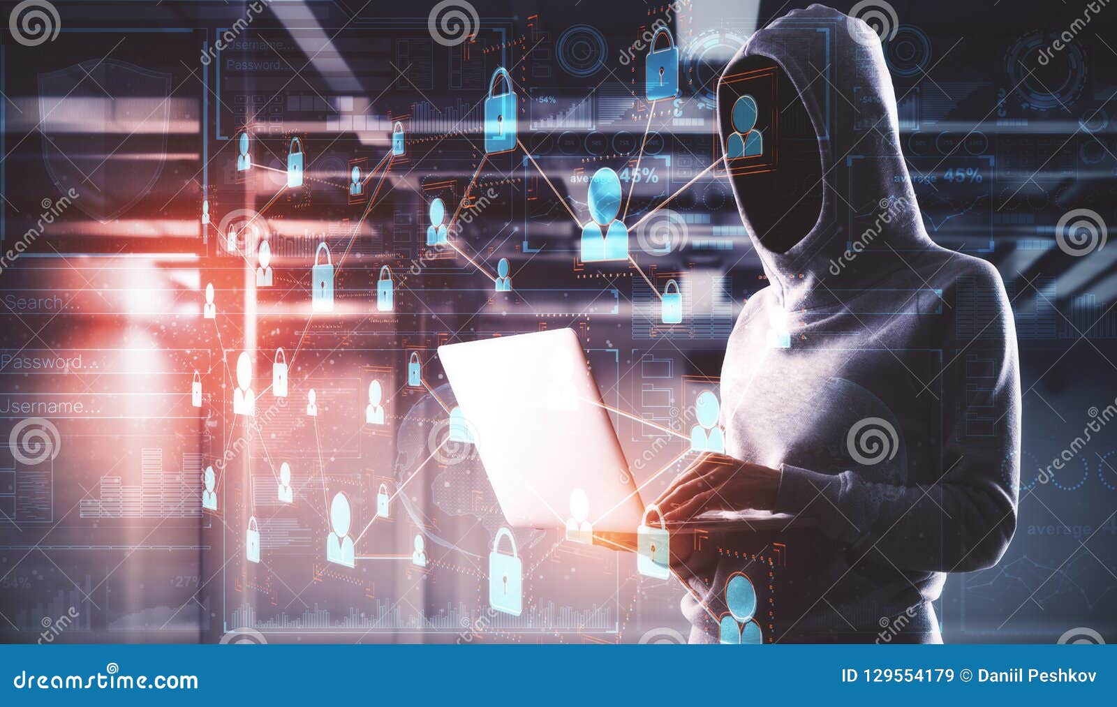 Hacking and theft concept stock image. Image of internet - 129554179