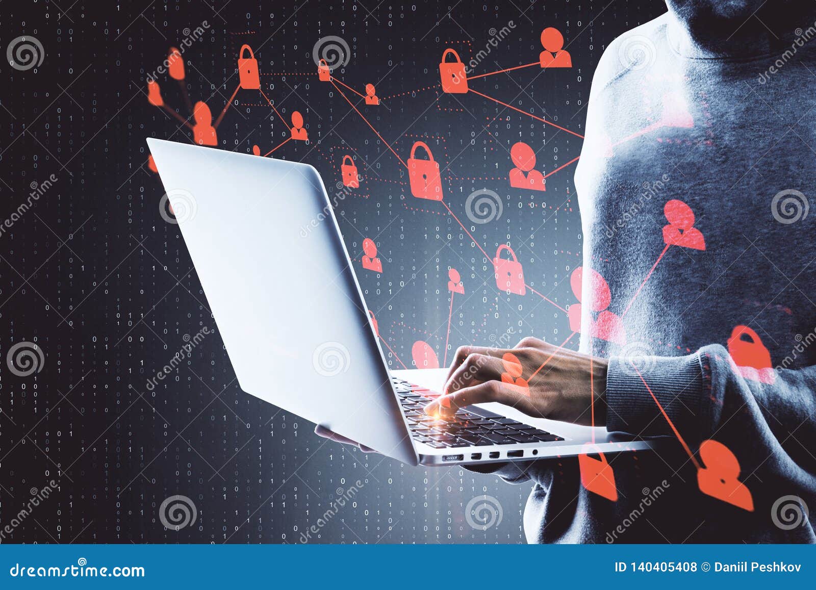 Hacking and theft concept stock photo. Image of digital - 140405408