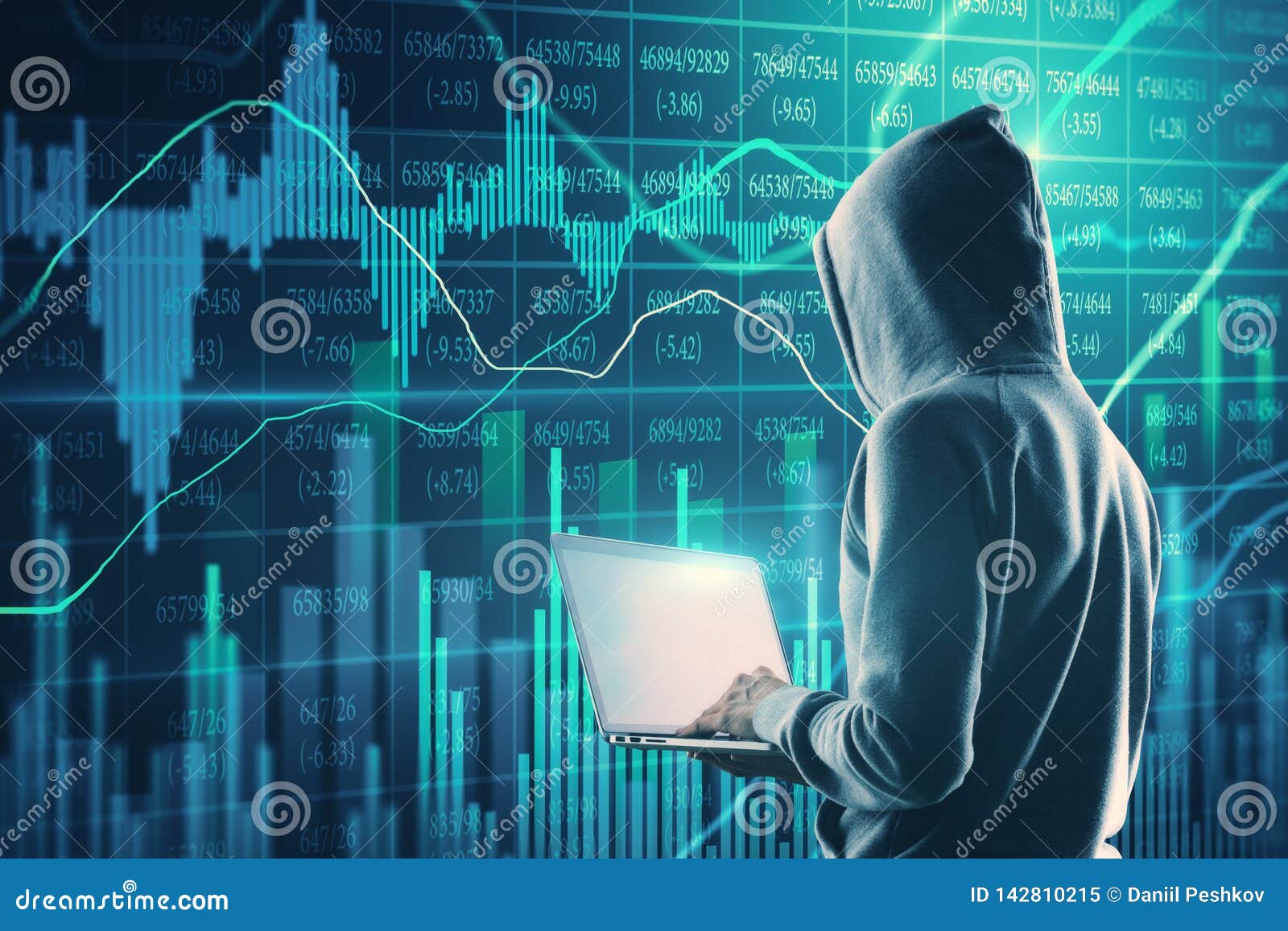 Hacking and trade concept stock image. Image of hoodie - 142810215