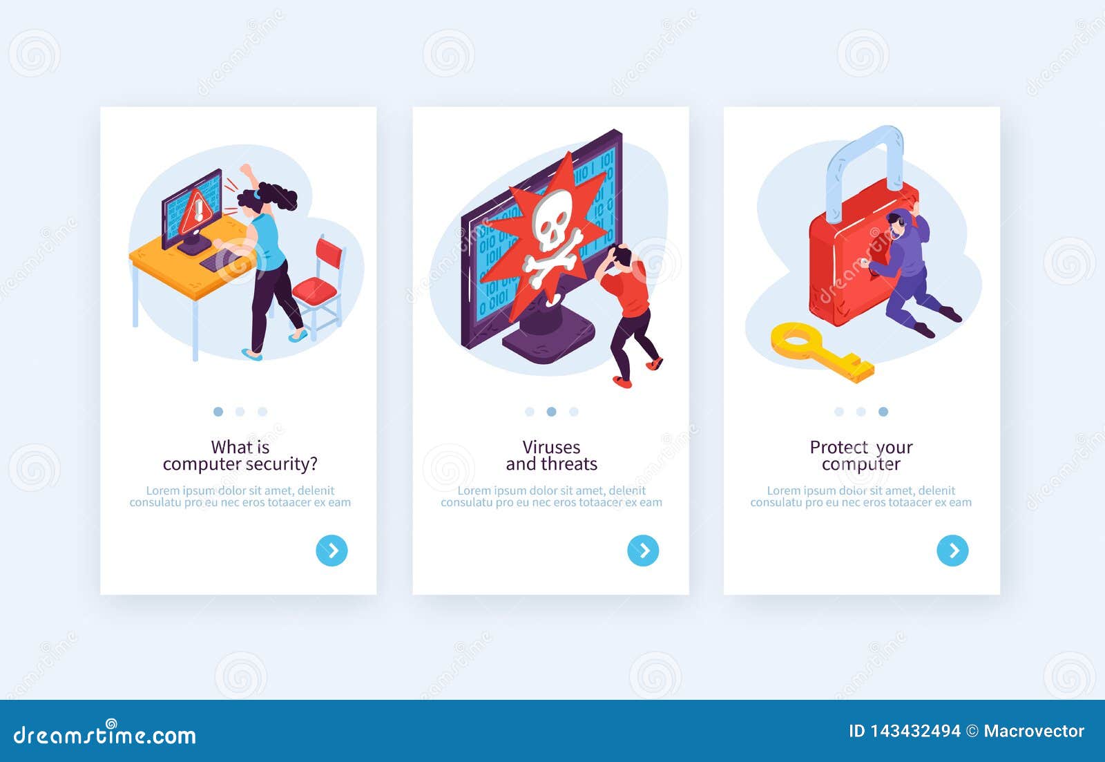 Hacking Vertical Banners Set Stock Vector - Illustration of firewall ...