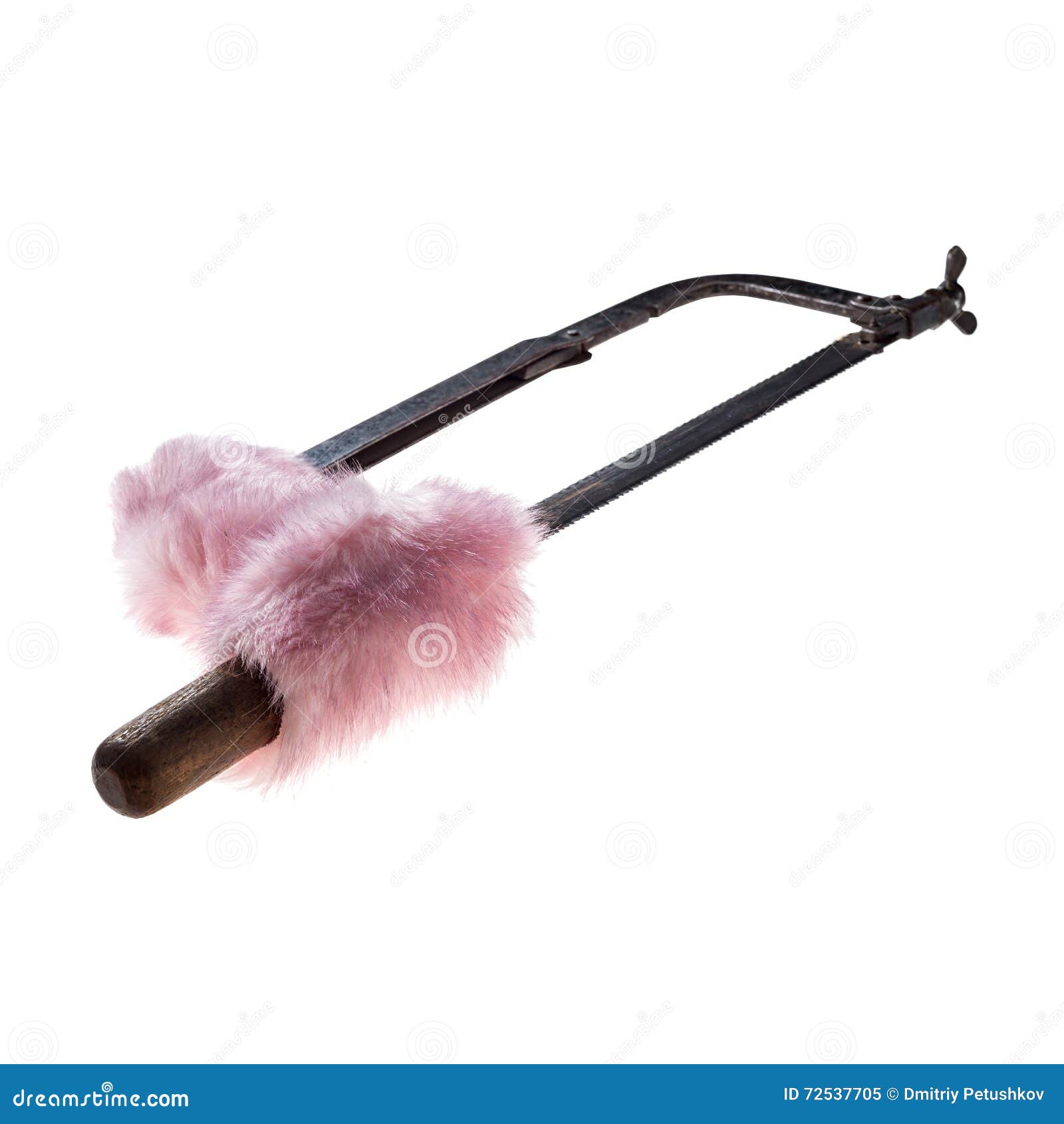 Hacksaw. Female tool. stock image. Image of shop, white - 72537705