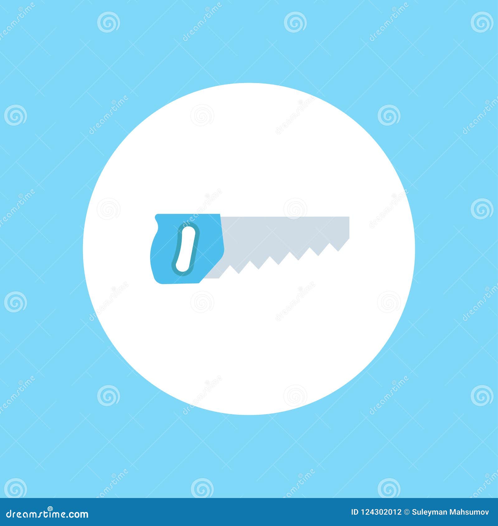 Hacksaw Vector Icon Sign Symbol Stock Vector - Illustration of handle ...