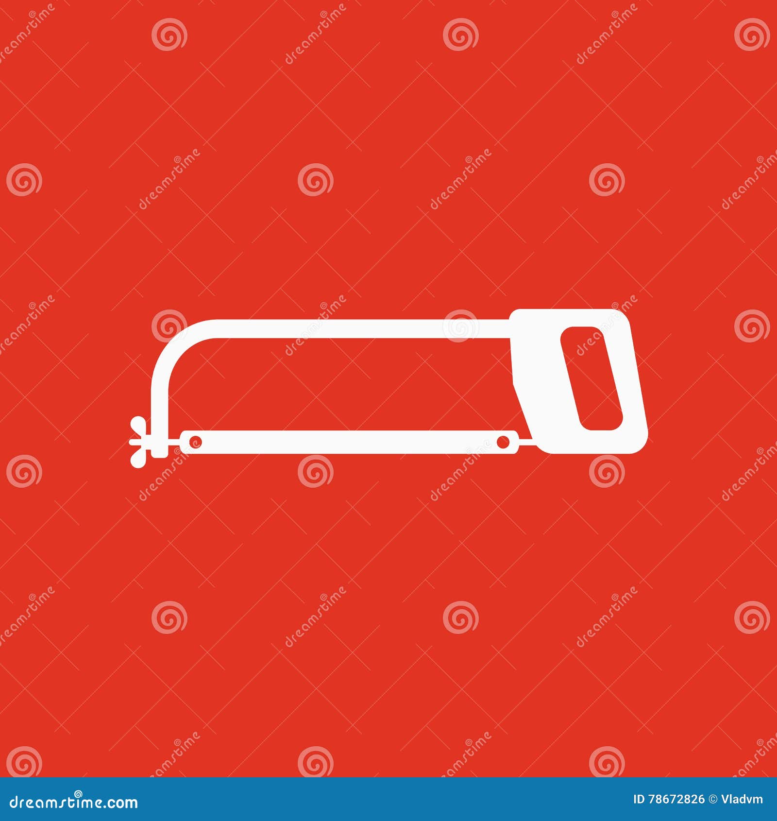 The Hacksaw Icon. Hacksaw Symbol Stock Vector - Illustration of concept ...