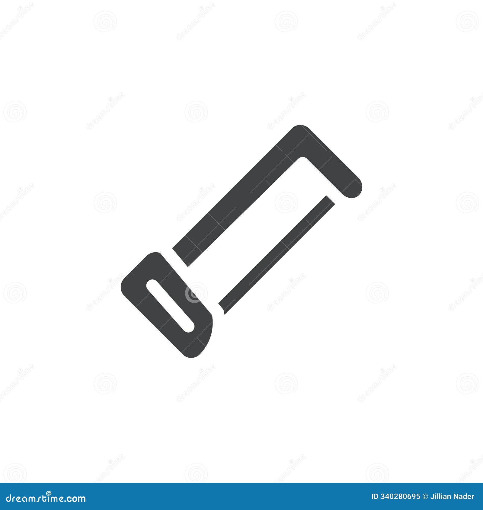 Hacksaw Icon Simple Vector Symbol Stock Vector - Illustration of ...