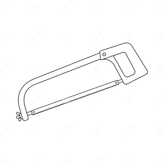 Hacksaw icon stock vector. Illustration of sawtooth - 286596229