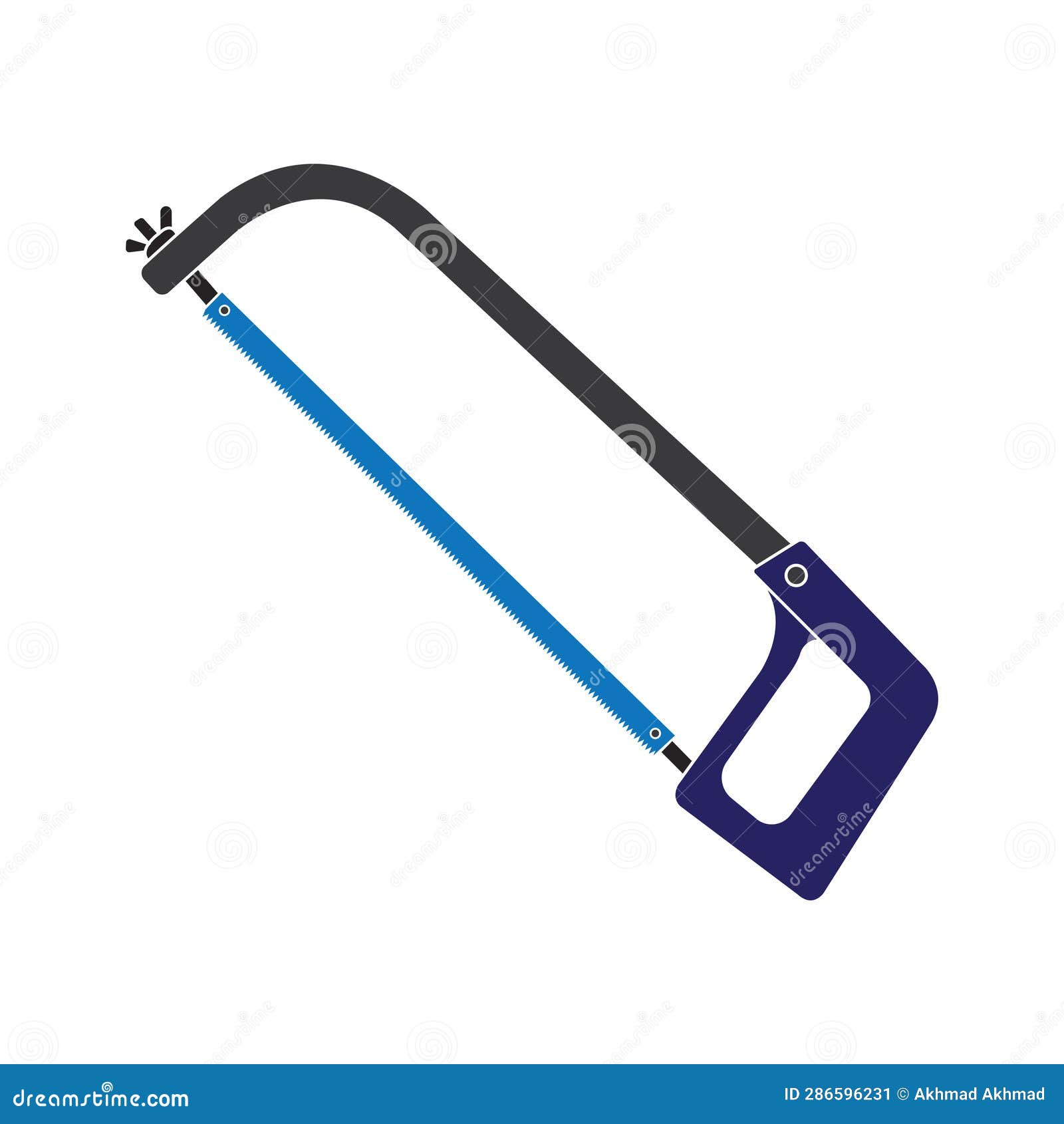 Hacksaw icon stock vector. Illustration of repair, technology - 286596231