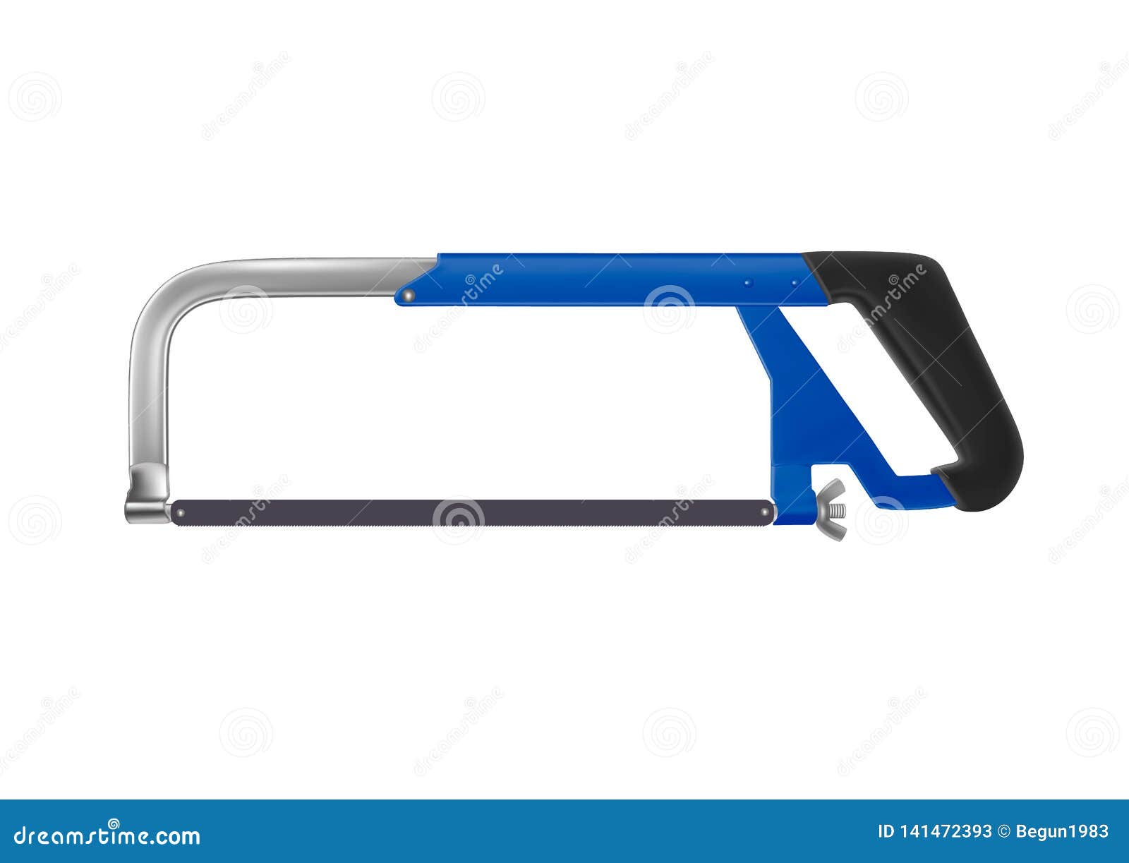 Hacksaw for Metal Vector Illustration. Stock Vector - Illustration of ...