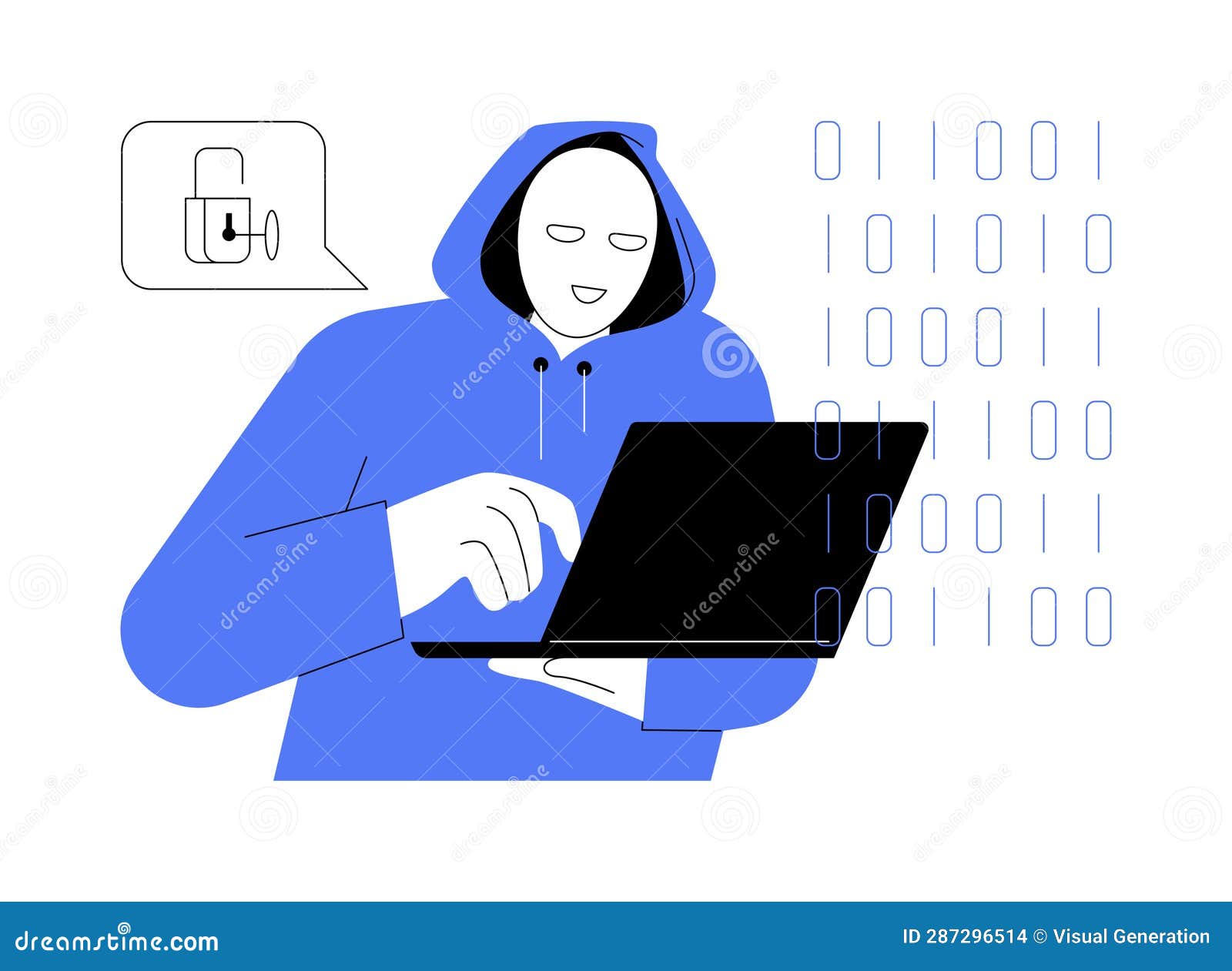 Hacktivism Abstract Concept Vector Illustration. Stock Vector ...