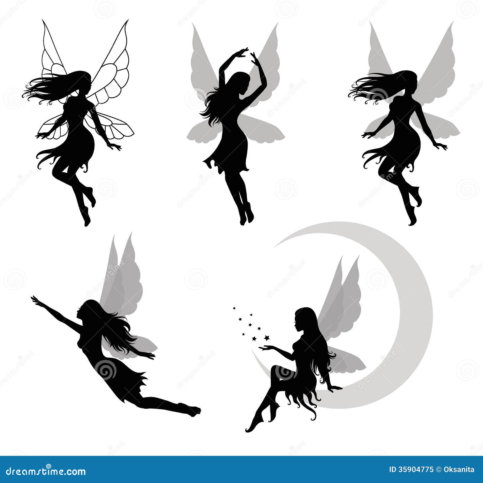 Hada ilustración del vector. Ilustración de aislado, imagen - 35904775