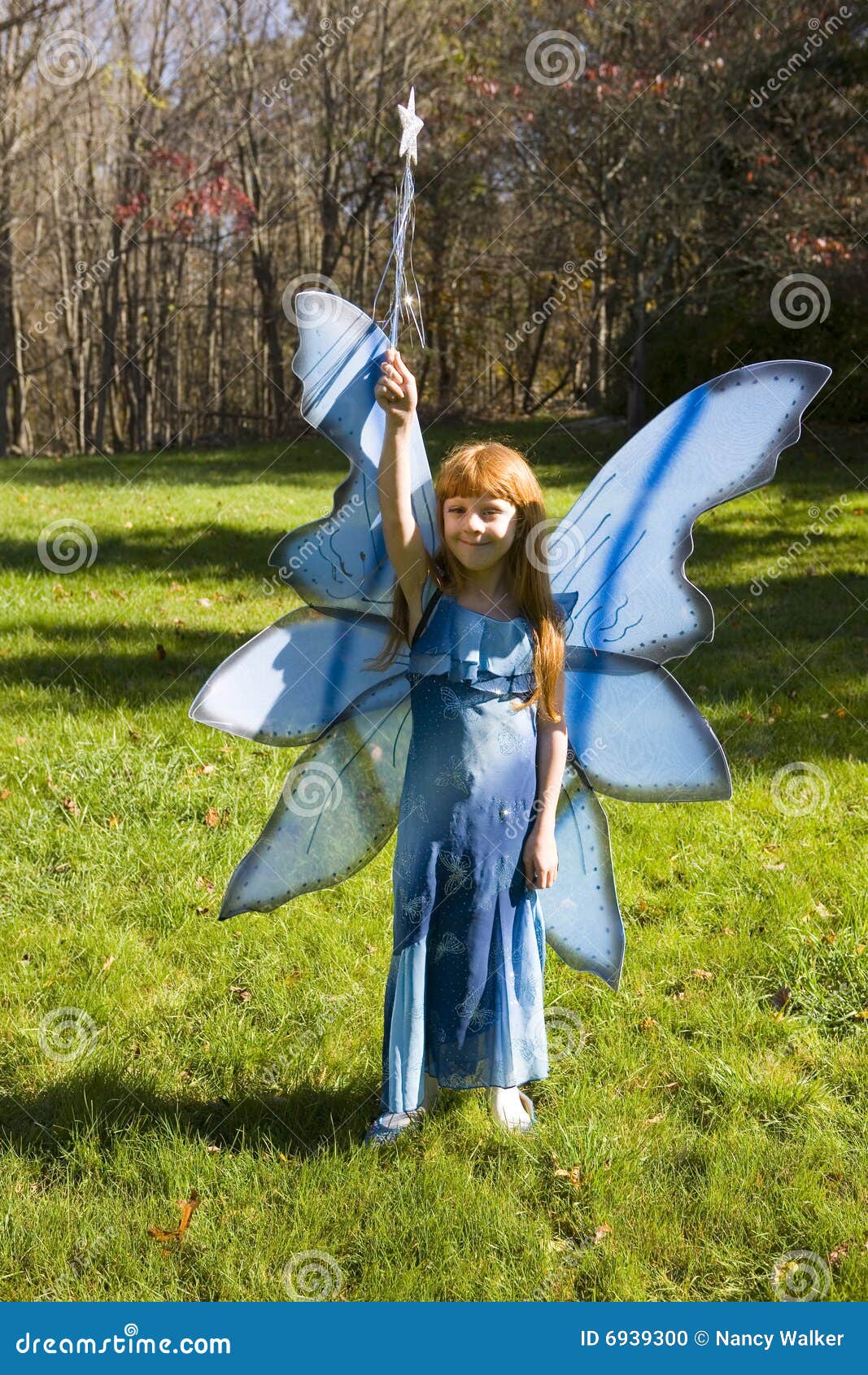 Hada azul foto de archivo. Imagen de afuera, octubre, halloween - 6939300