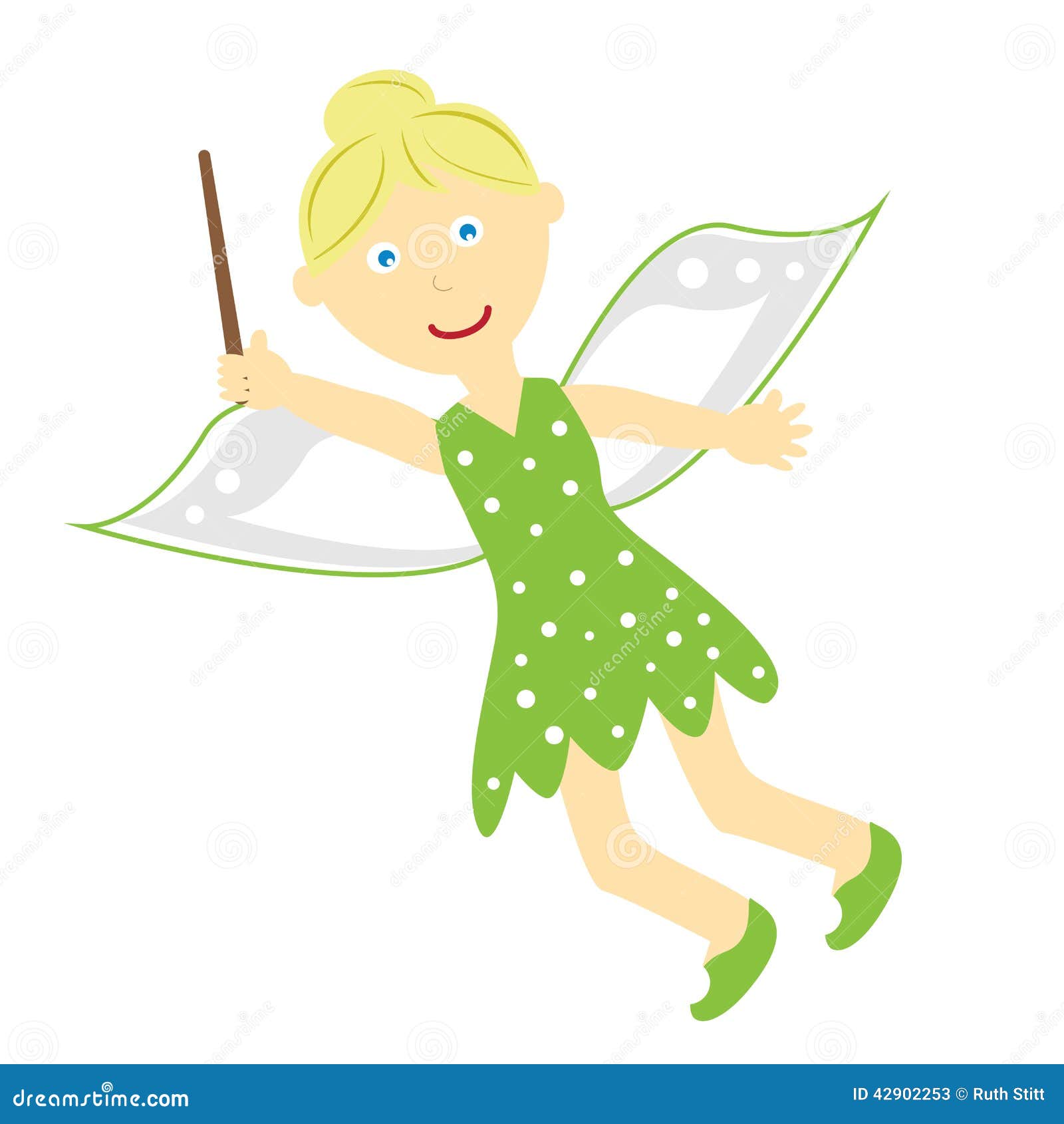 Hada de Tinkerbell ilustración del vector. Ilustración de cuento - 42902253