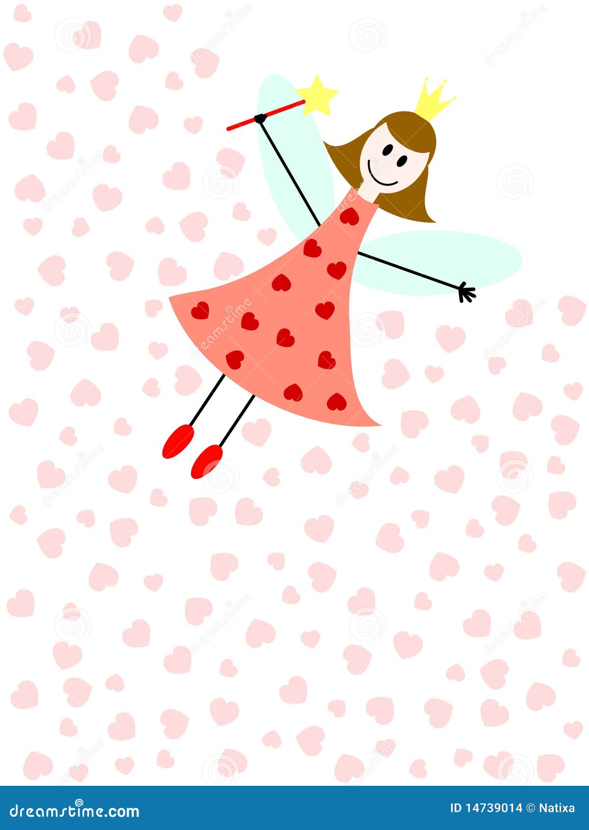 Hada del amor ilustración del vector. Ilustración de sencillo - 14739014