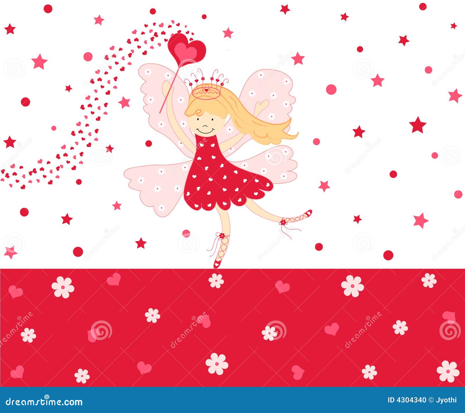 Hada del amor stock de ilustración. Ilustración de valentina - 4304340
