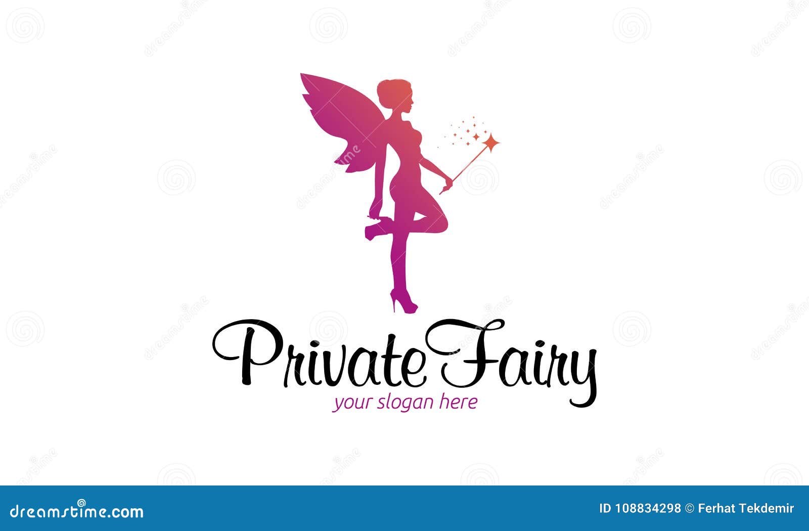 Hada Logo Template De Pravity Ilustración del Vector - Ilustración de ...