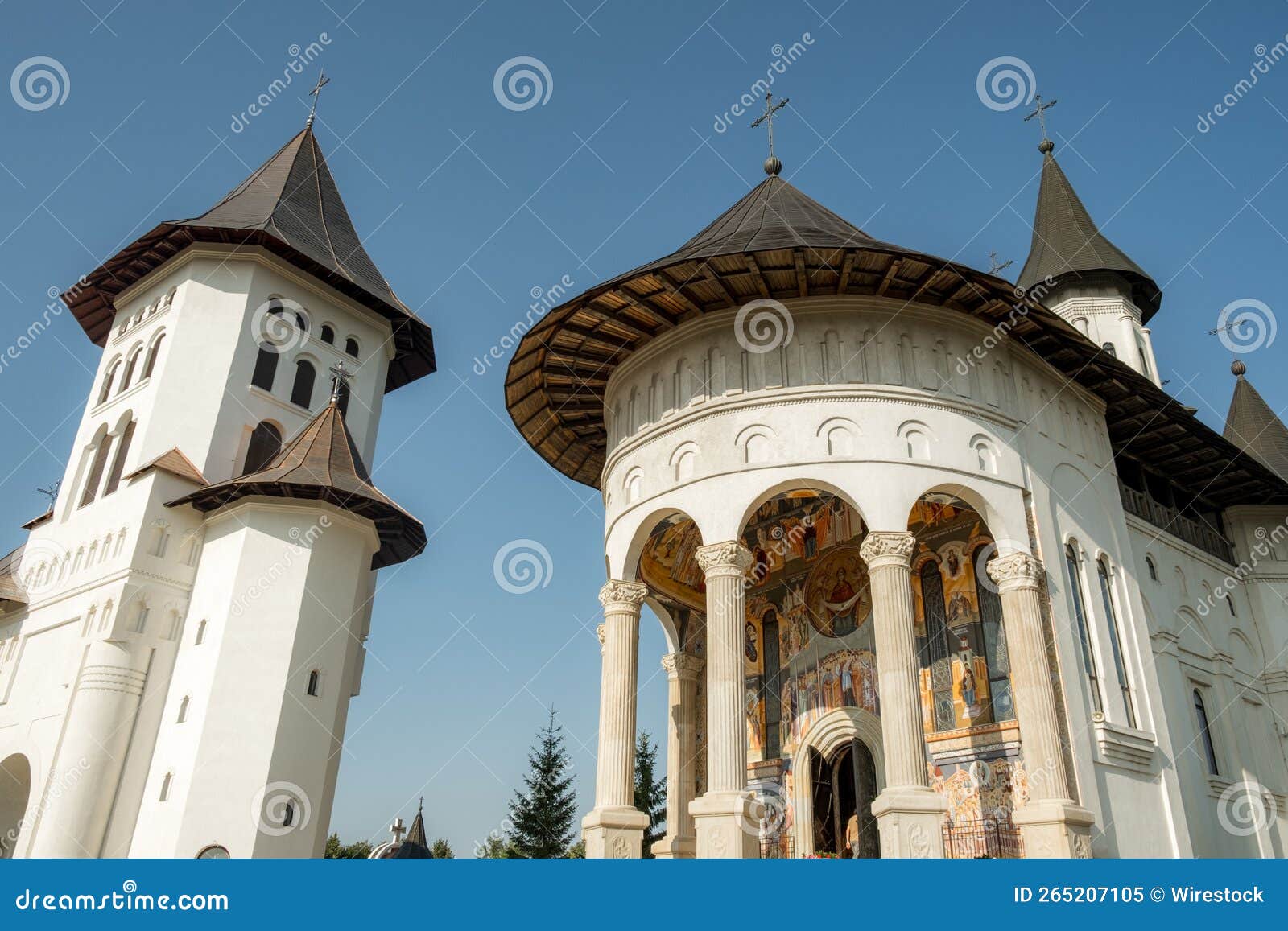 Hadambu Monastery in Romania Stock Image - Image of architecture, tower: 265207105
