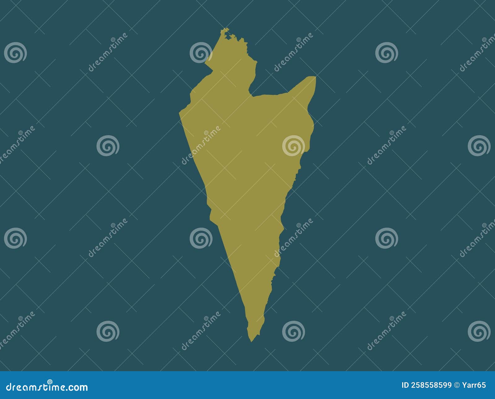 HaDarom, Israel. Solid. No Legend Stock Illustration - Illustration of ...