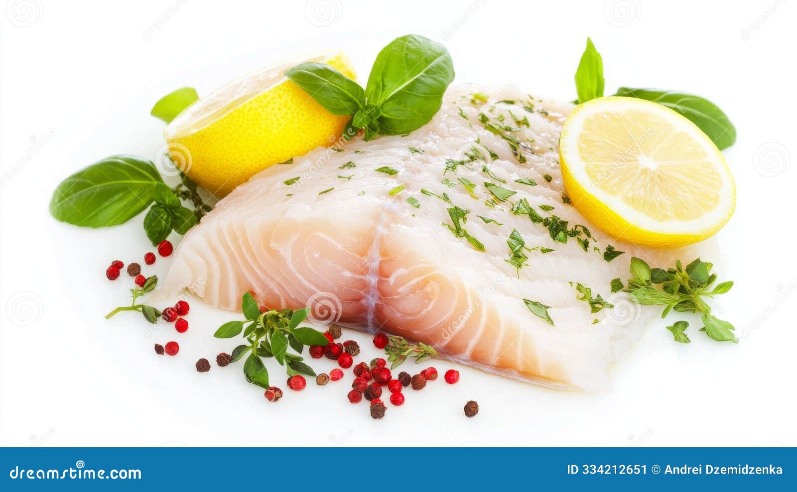 Haddock Fillet with a White Background: Stock Photo Stock Image - Image ...