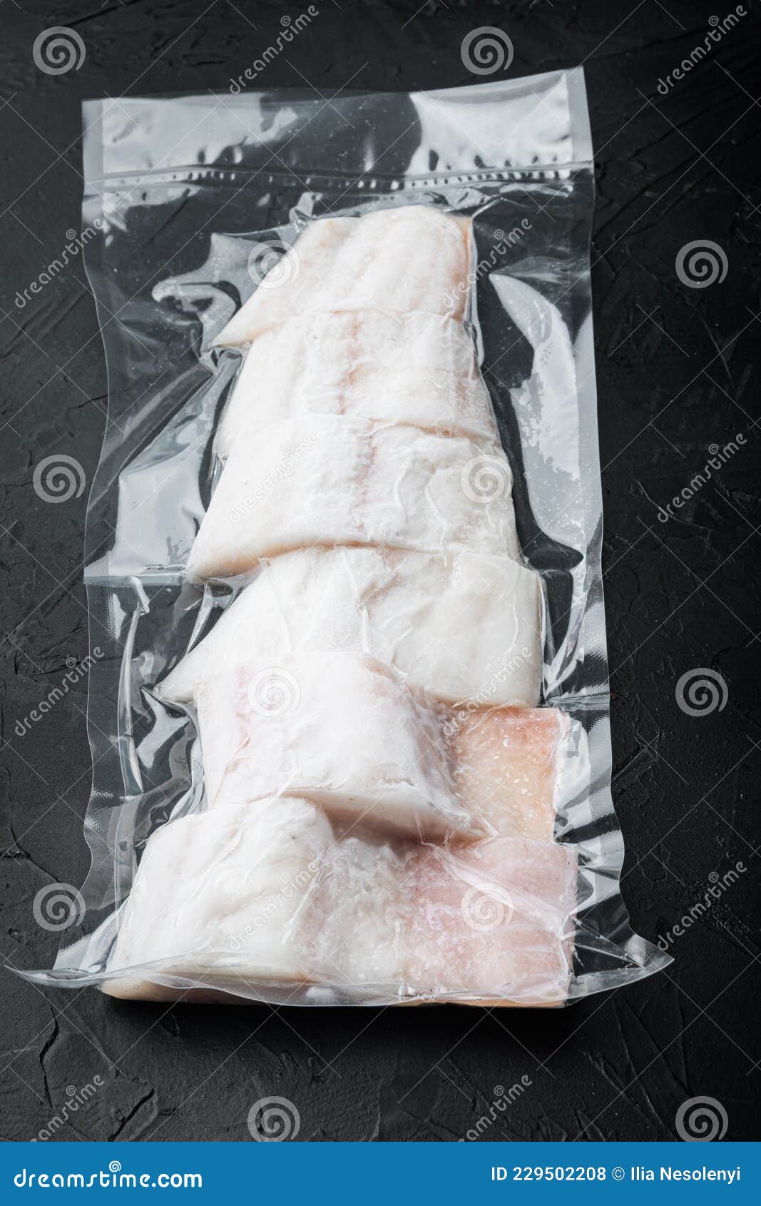 Haddock Fish Skinless in Vacuum Pack Stock Photo - Image of filet, fish ...