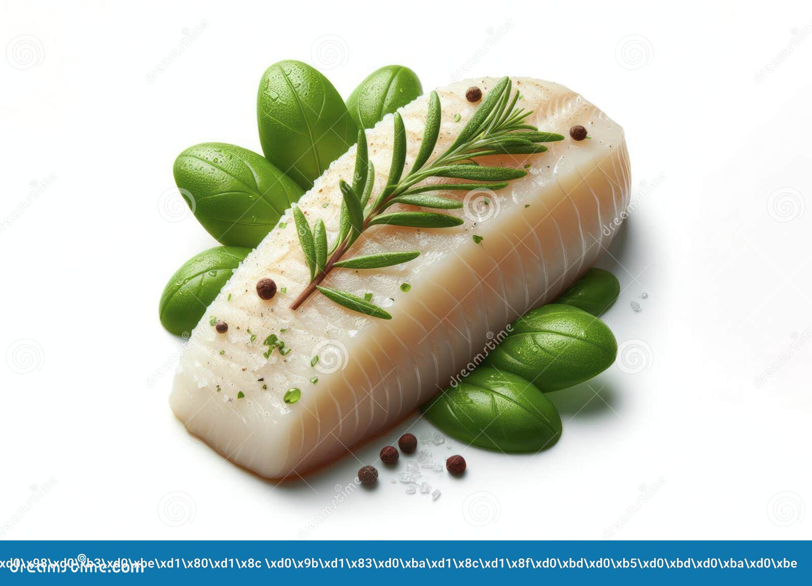 Haddock Meat Isolated on Solid White Background. Ai Generative Stock ...