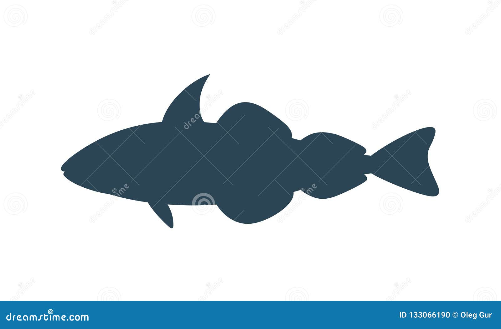 Haddock Logo. Isolated Haddock On White Background Vector Illustration ...