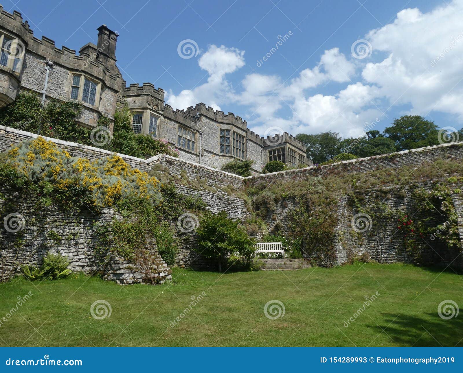 Haddon hall in the sun stock image. Image of tudor, duke - 154289993