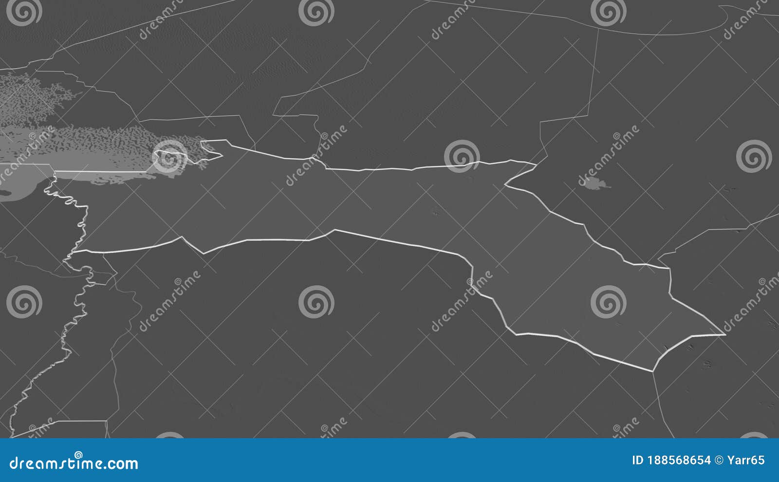 Hadjer-Lamis, Chad - Outlined. Bilevel Stock Illustration ...