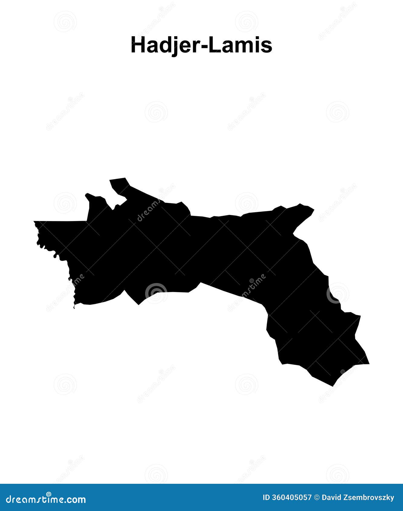 Hadjer-Lamis Region Regions Of Chad, Republic Of Chad Map Vector ...