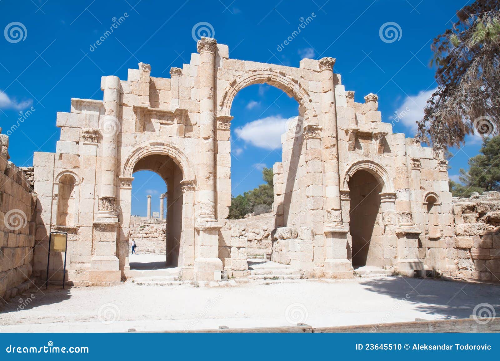 Hadrian Gate stock photo. Image of history, dusk, arch - 23645510