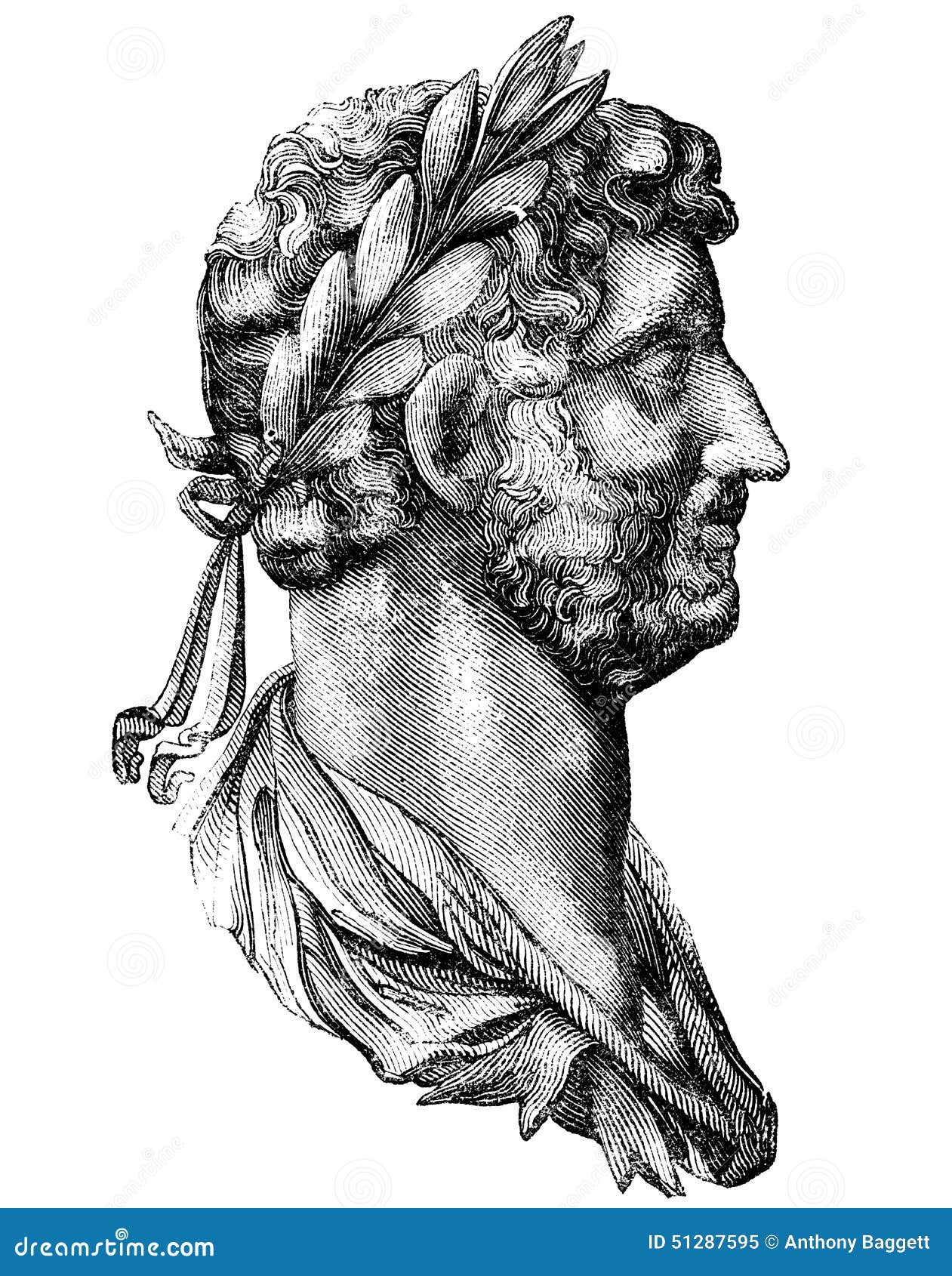 Hadrian stock illustration. Illustration of dictator - 51287595