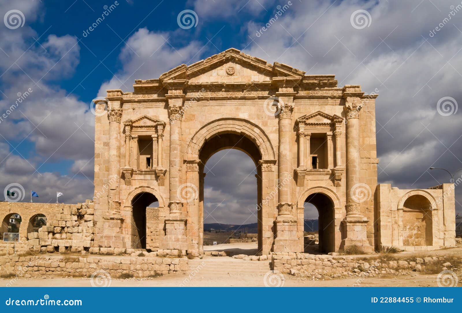 Hadrian s Arch stock image. Image of cuboid, antique - 22884455