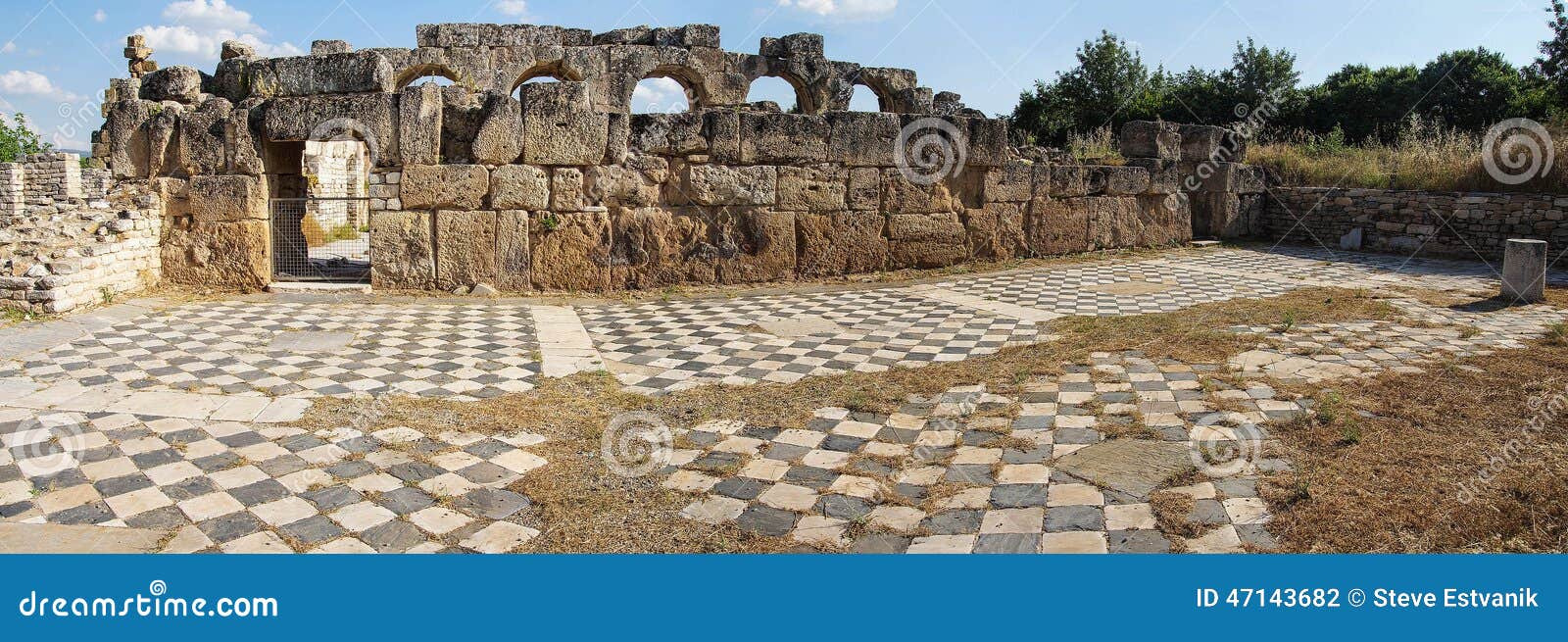 Hadrian s baths stock photo. Image of floor, ruins, elements - 47143682