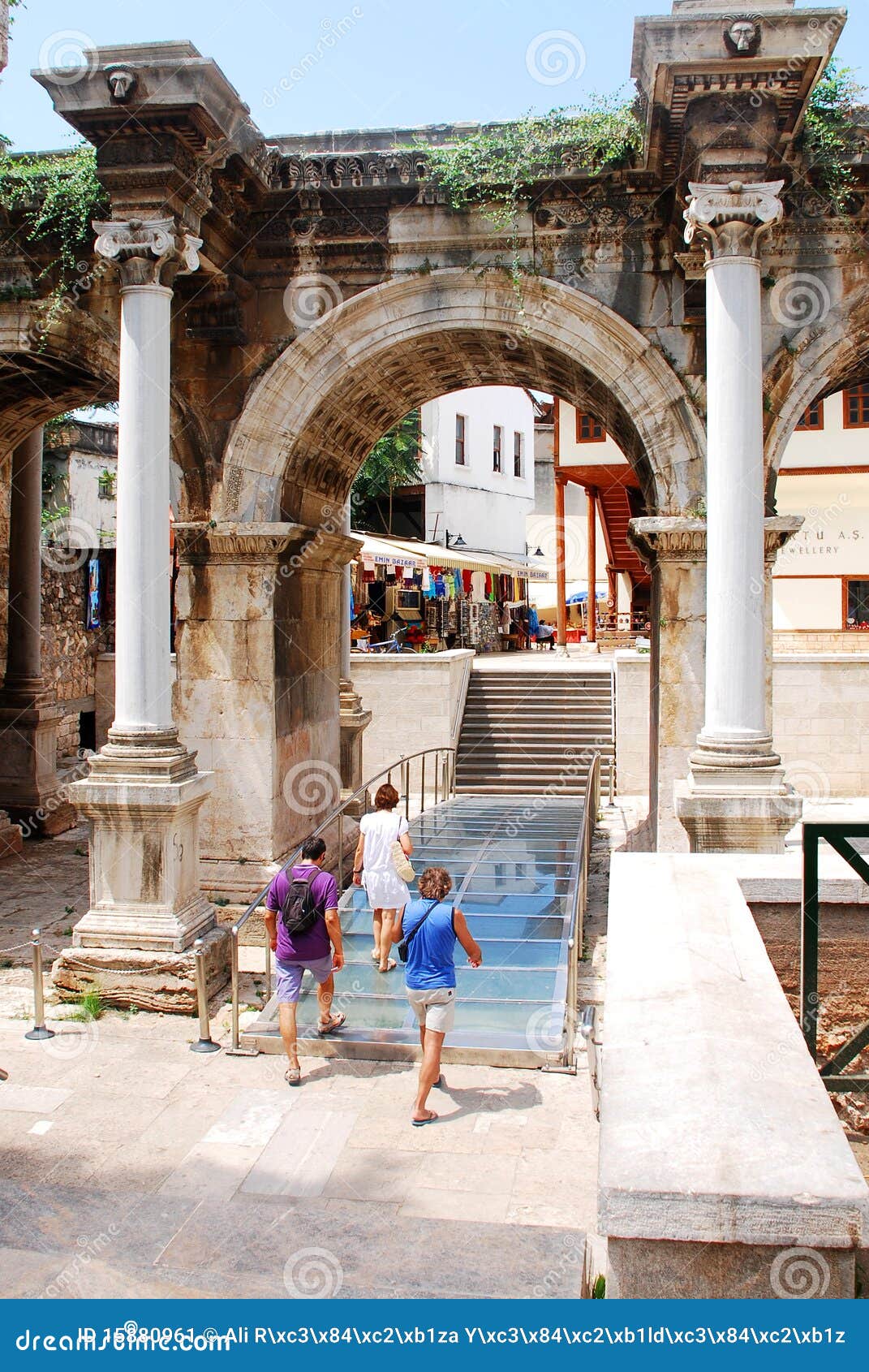 Hadrian s gate editorial photo. Image of ruin, adrian - 15880961