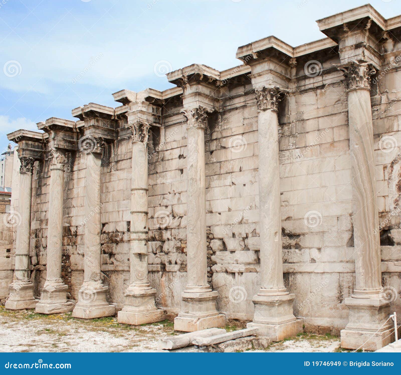 Hadrian S Library, Athens, Greece Stock Image - Image of athens, corinthian: 19746949