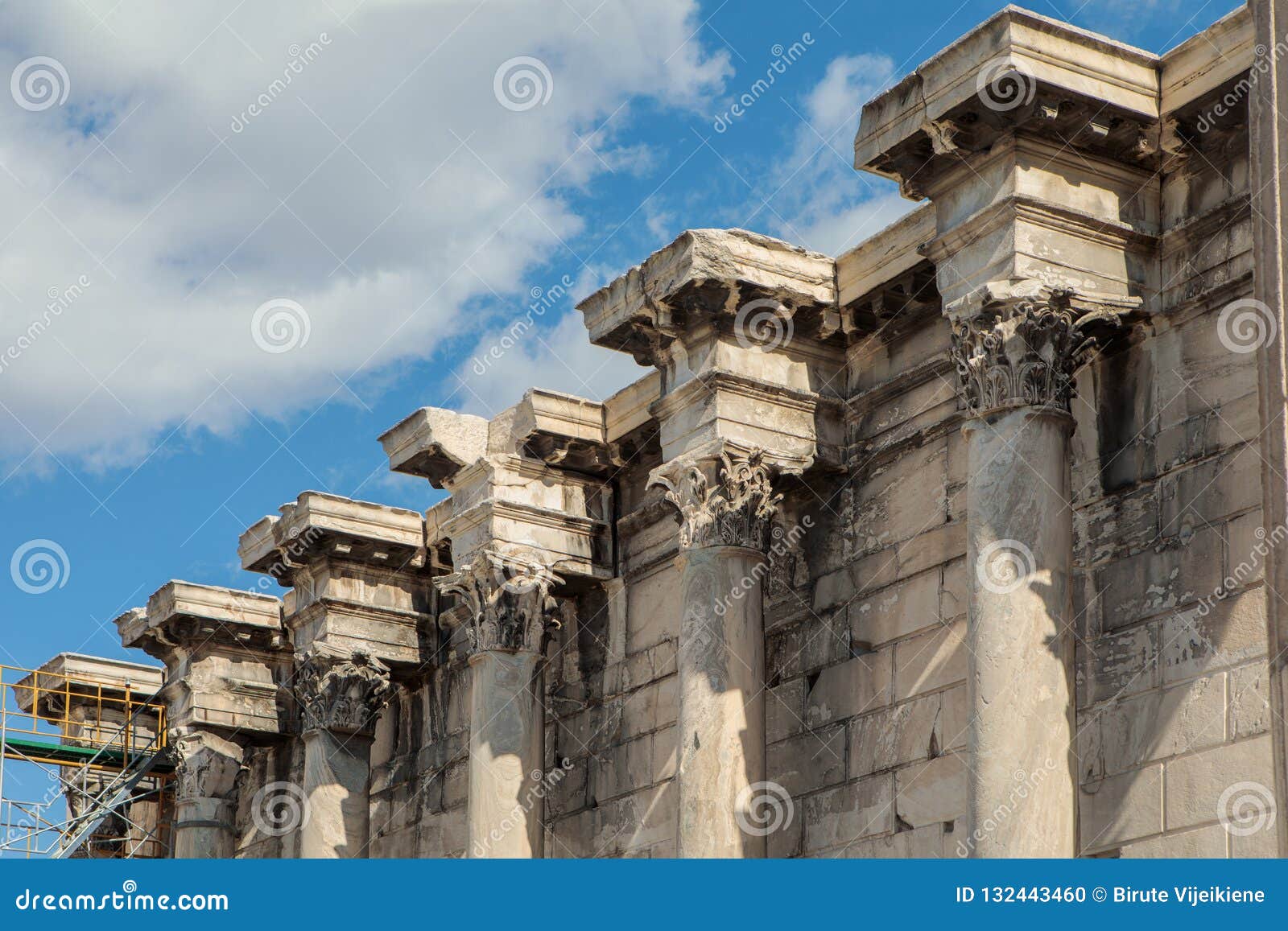 Hadrian`s Library in Athens, Greece Stock Photo - Image of landmark ...