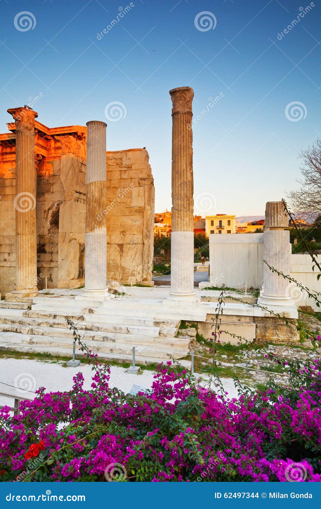 Hadrian s Library, Athens. editorial stock image. Image of heritage ...