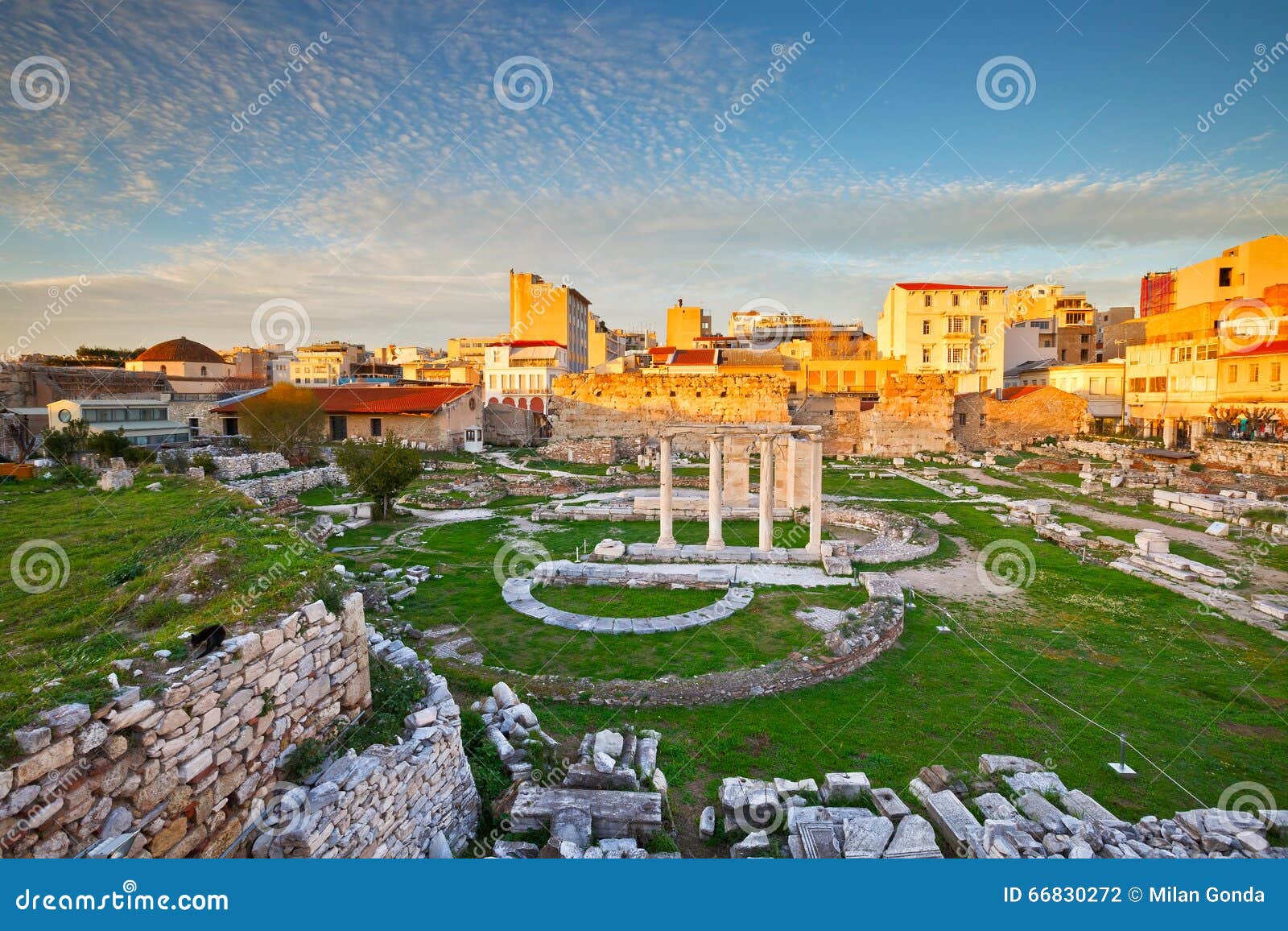 Hadrian s Library, Athens. editorial photography. Image of architecture ...