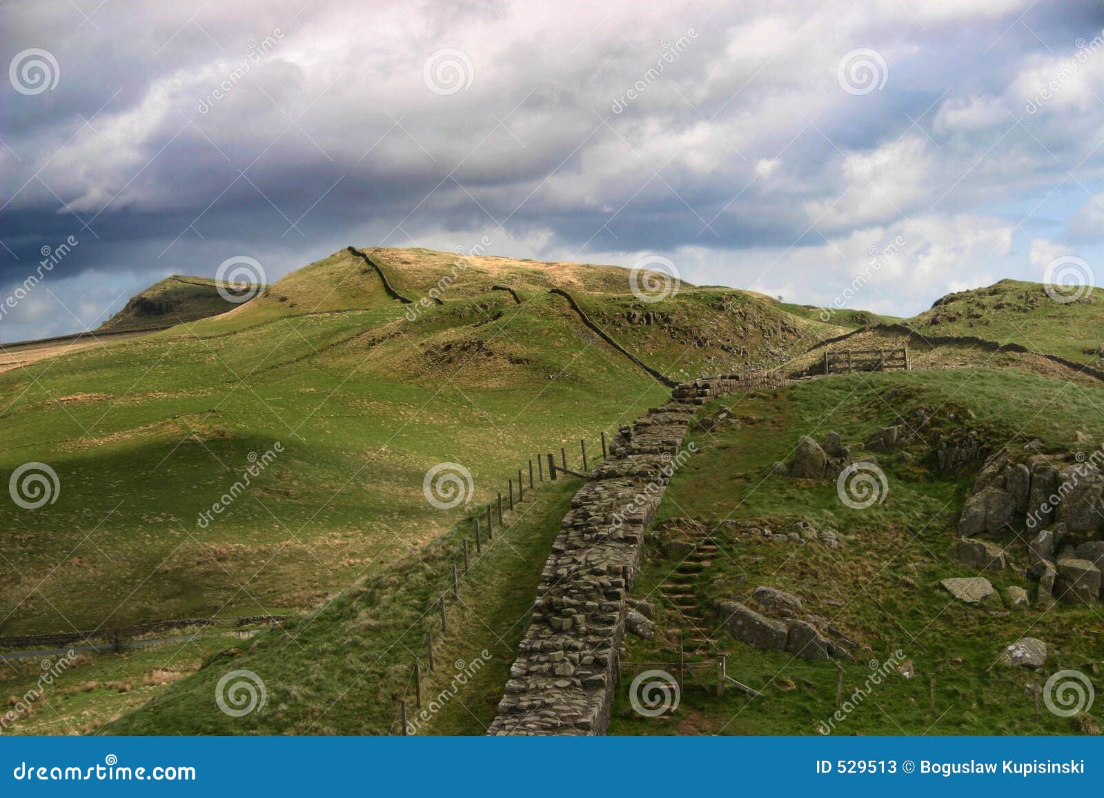 Hadrian s wall stock image. Image of hadrian, ancient, wall - 529513