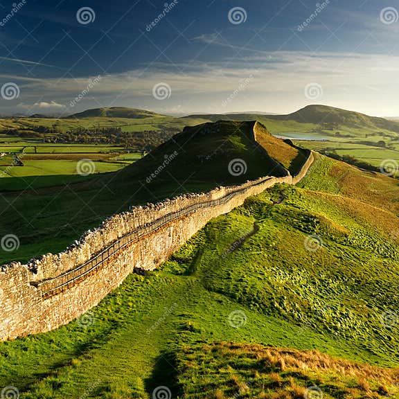 Hadrian S Wall, AI Generated Stock Illustration - Illustration of ...