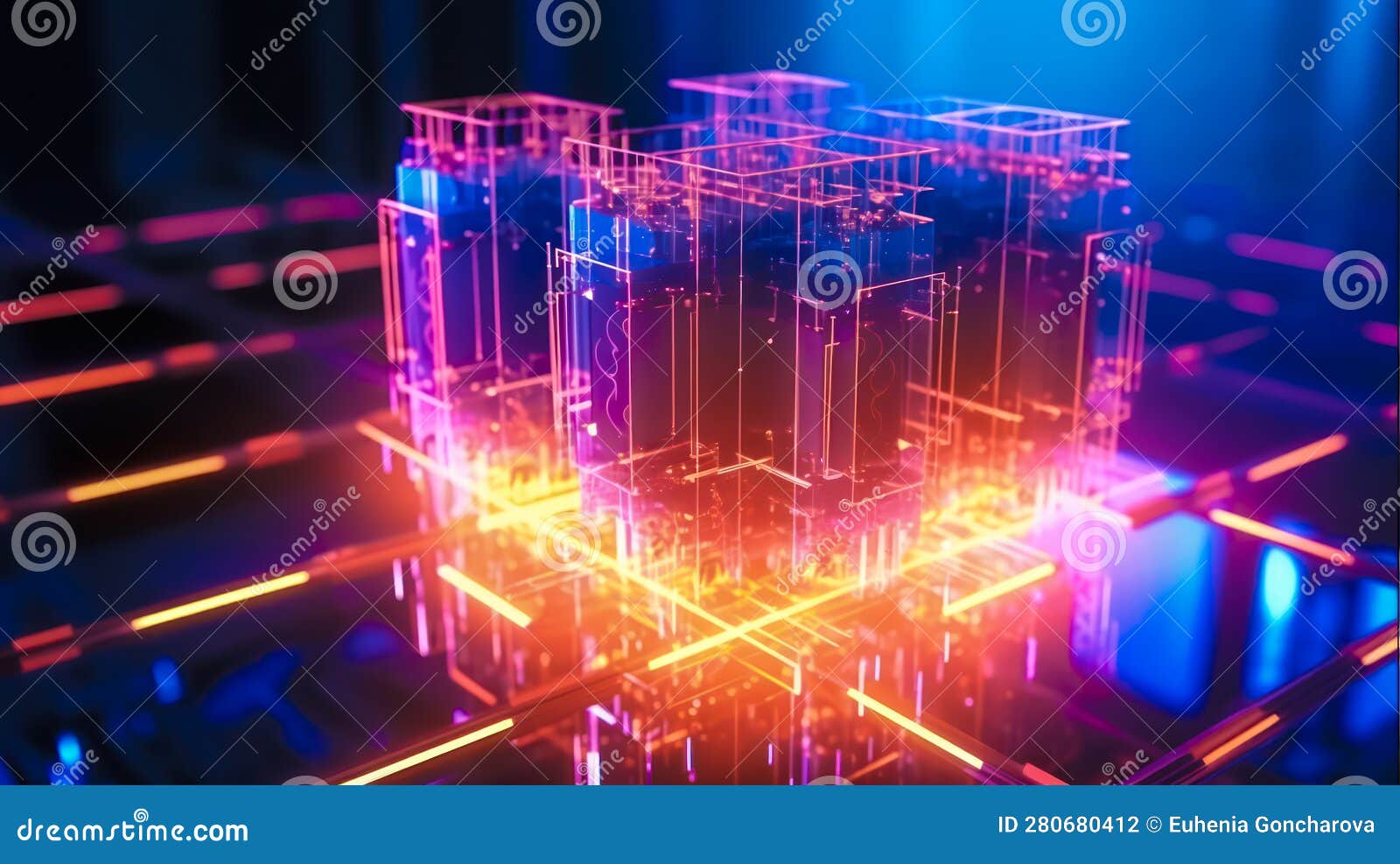 Hadron Collider, Technologies of the Future, Sci-fi, Abstract Art ...