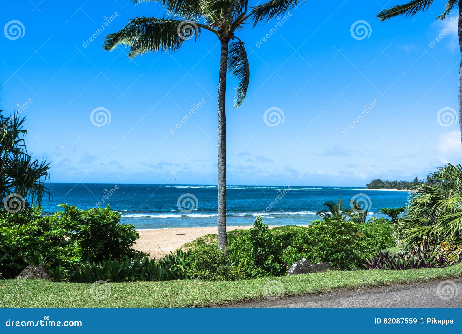 Haena Beach, Kauai, Hawaii stock image. Image of kauai - 82087559