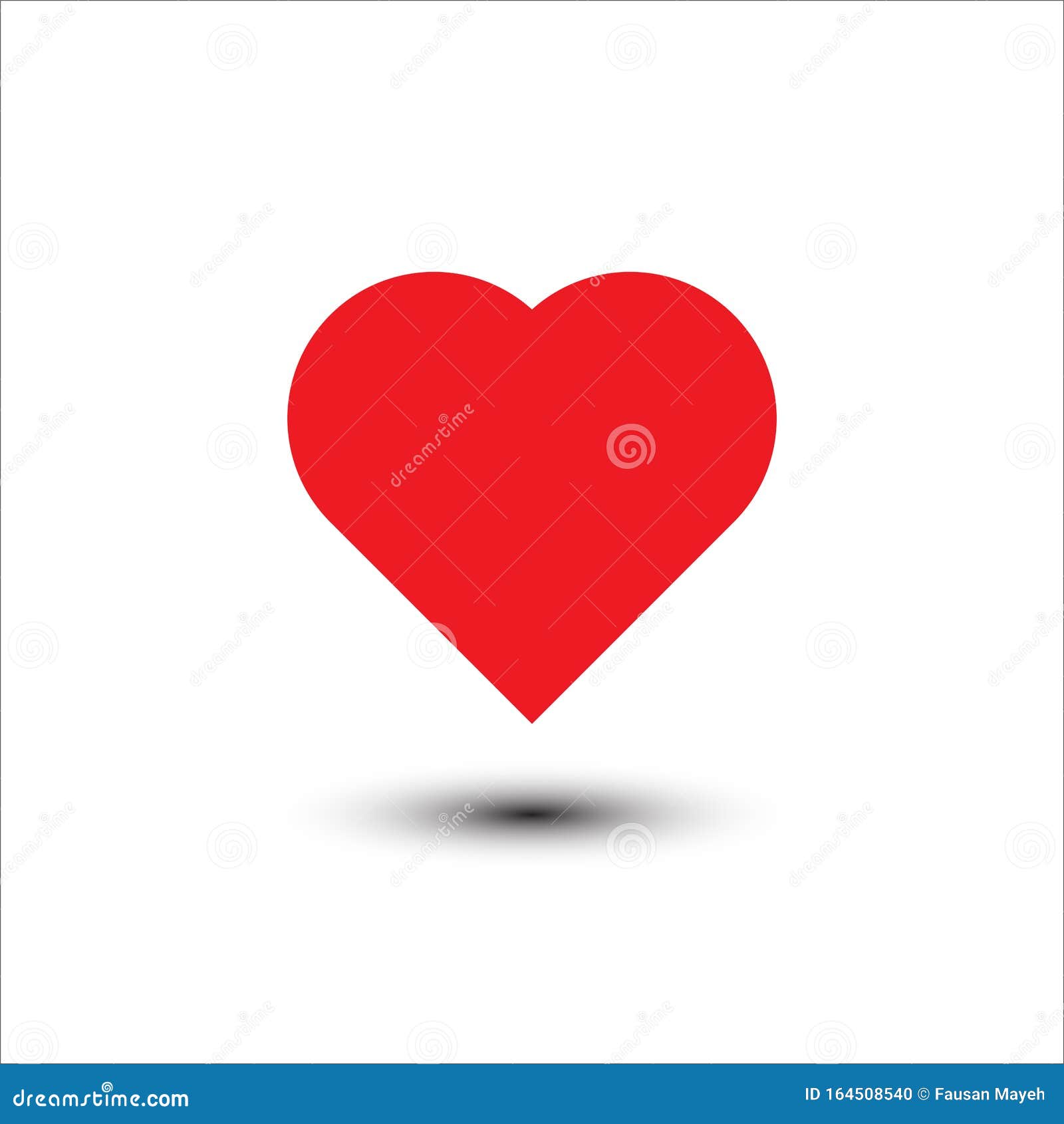 Haert Flat Vector Icon for App and Web. Eps 10 Stock Vector ...