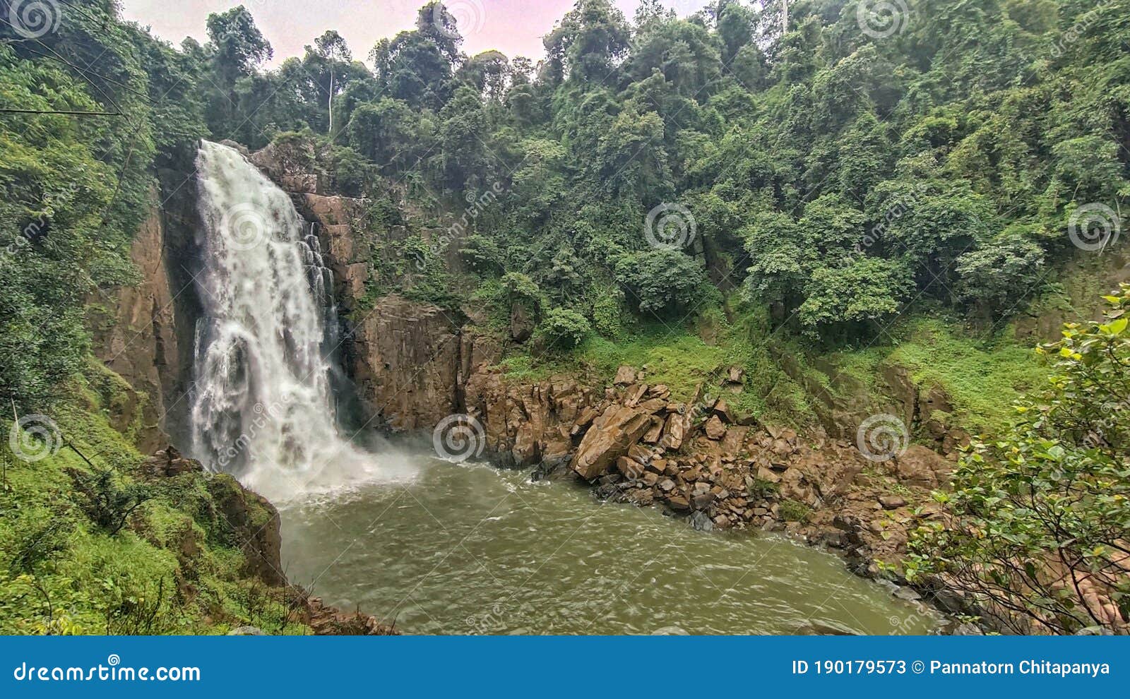 Haew Narok waterfall stock image. Image of rapid, narok - 190179573
