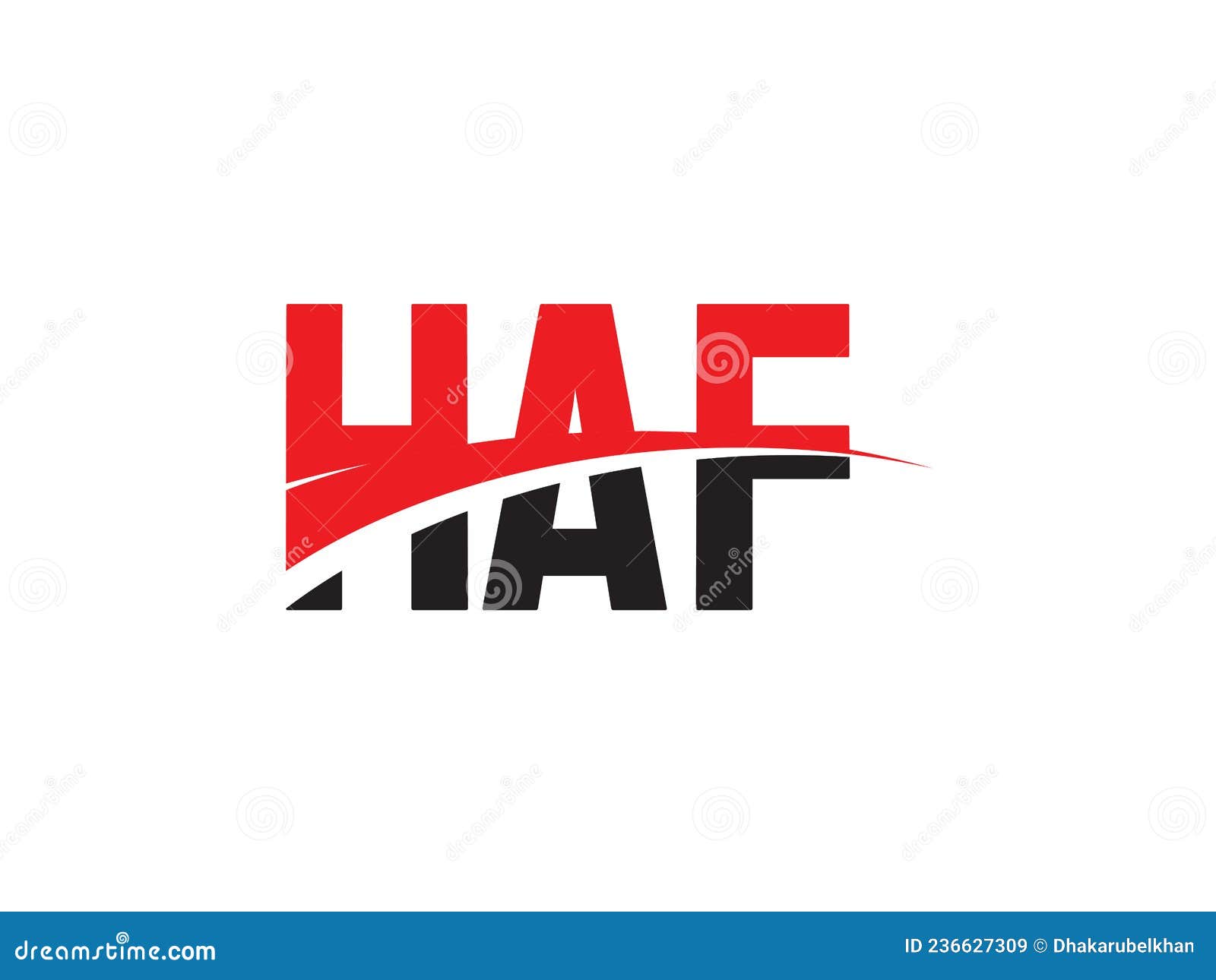 HAF Letter Initial Logo Design Vector Illustration Stock Illustration ...