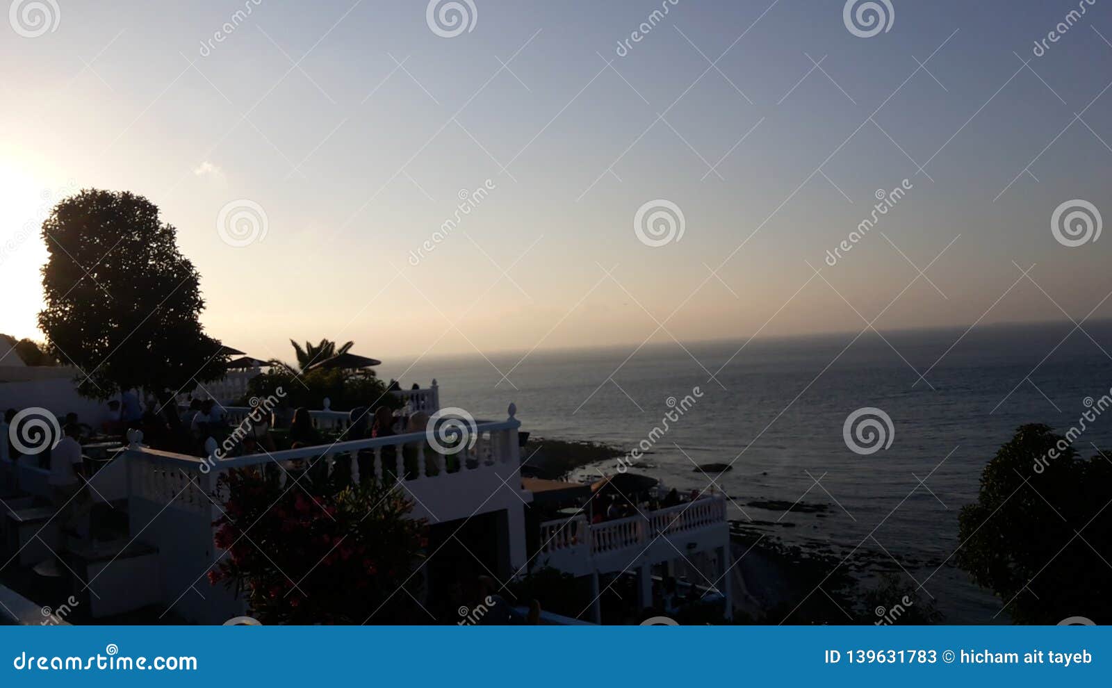Hafa cafe tangier stock image. Image of tangier, meditereanean - 139631783