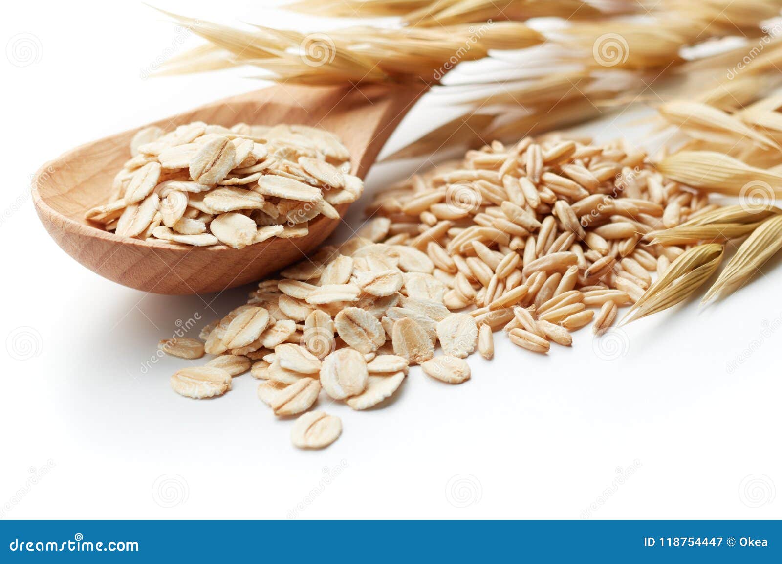 Hafer stockbild. Bild von haufen, aufbereitet, gerollt - 118754447