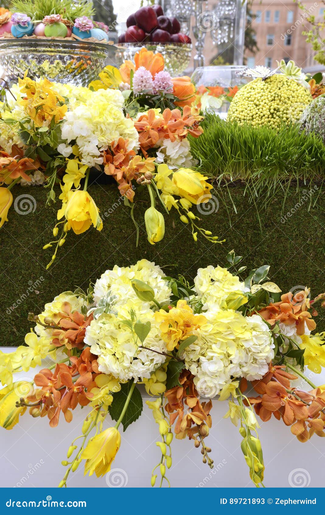 Haft-Sin display stock image. Image of flowers, festival - 89721893