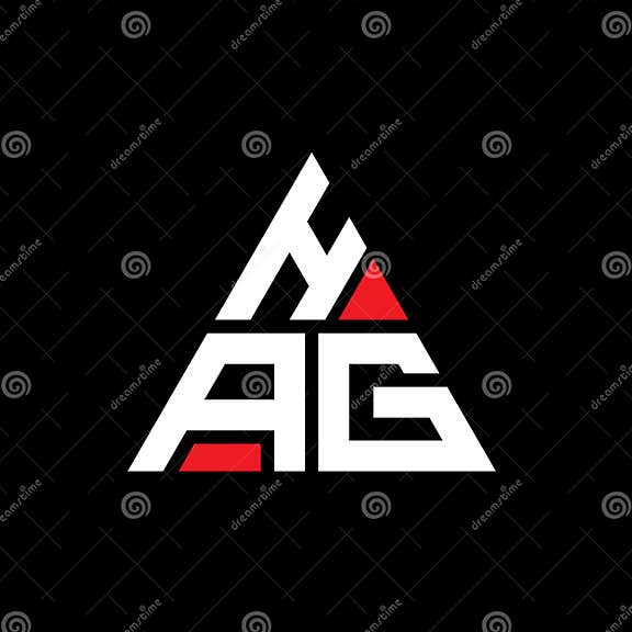 HAG Triangle Letter Logo Design with Triangle Shape. HAG Triangle Logo ...